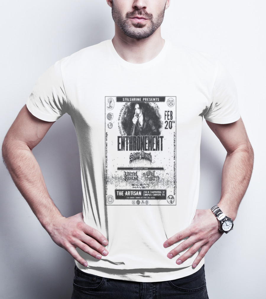 Enthronement Corpus Christi TX February 20 2026 Artisan Distilleries Event T-Shirt