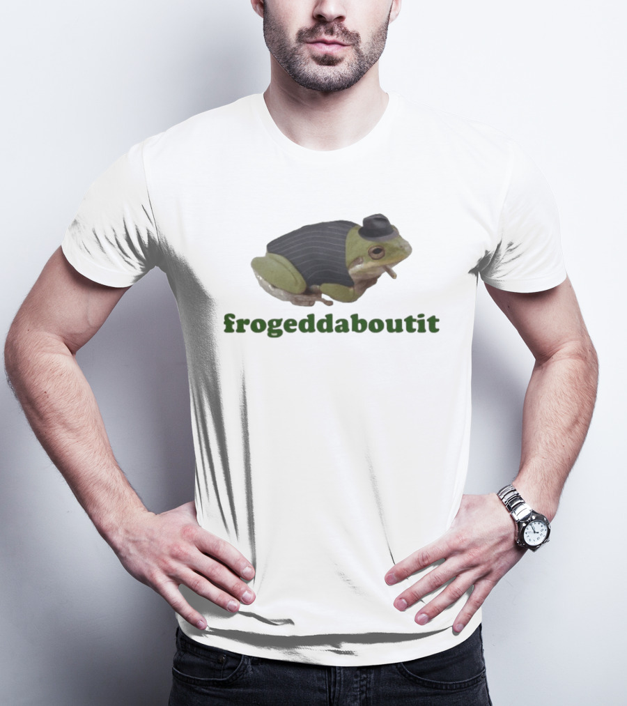 Frogeddaboutit Frog In Suit And Hat T-Shirt