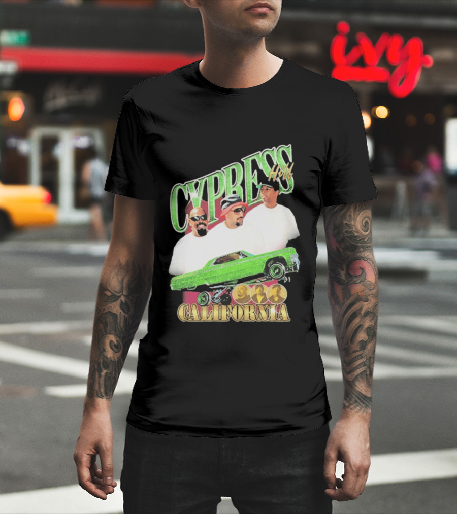 Cypress Hill California Lowrider Urban Style Hip Hop T-Shirt