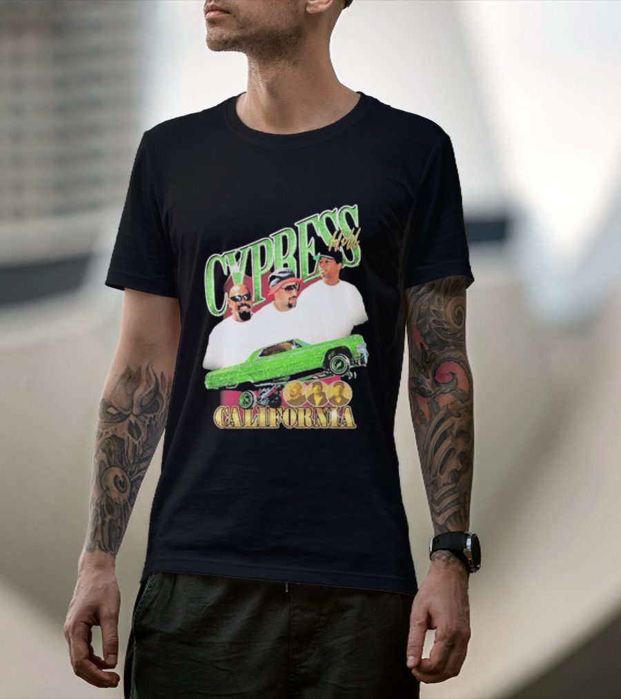 Cypress Hill California Lowrider Urban Style Hip Hop T-Shirt