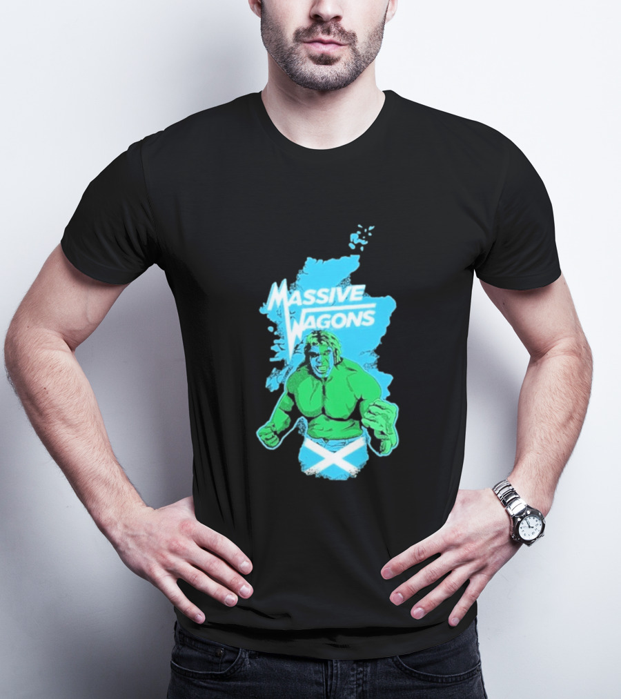 Massive Wagons Hulk Scotland With Map T-Shirt