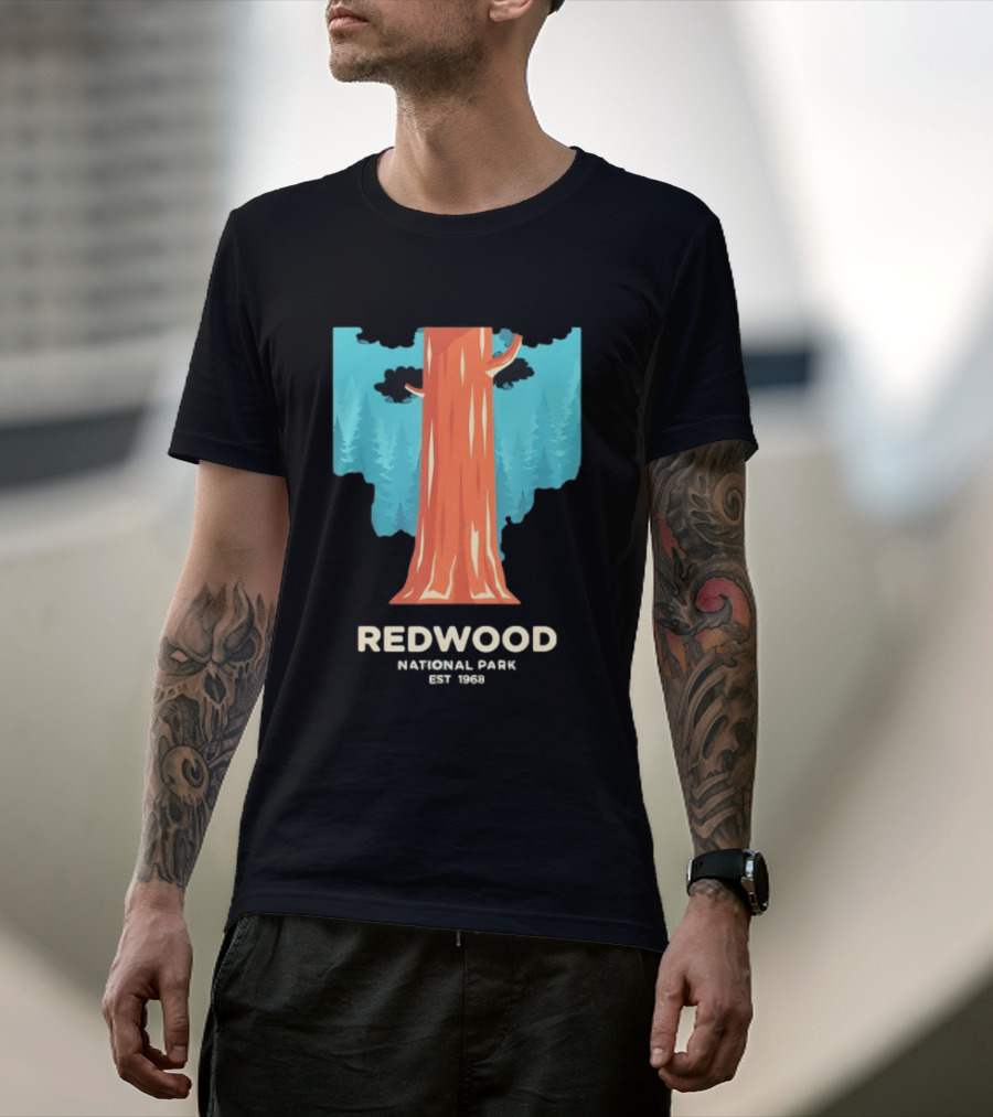 Redwood National Park Est 1968 Tree T-Shirt