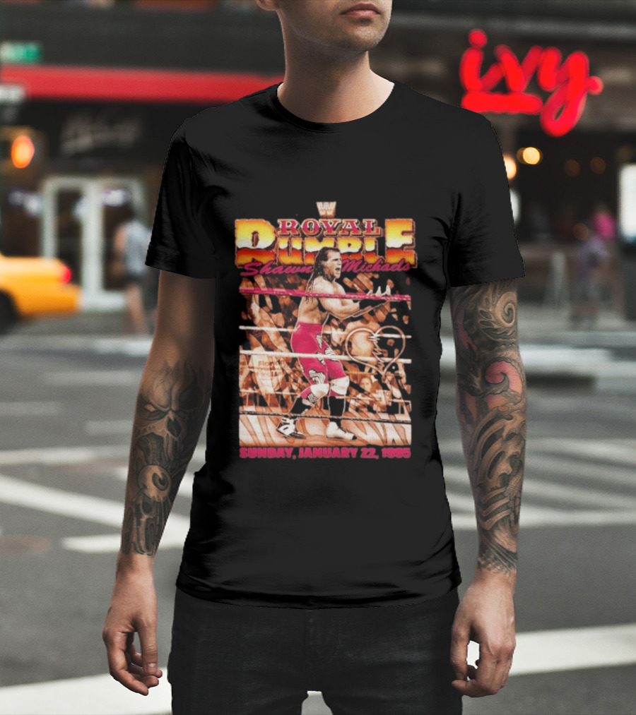 Shawn Michaels Royal Rumble January 22 1995 WWE Wrestling Event T-Shirt