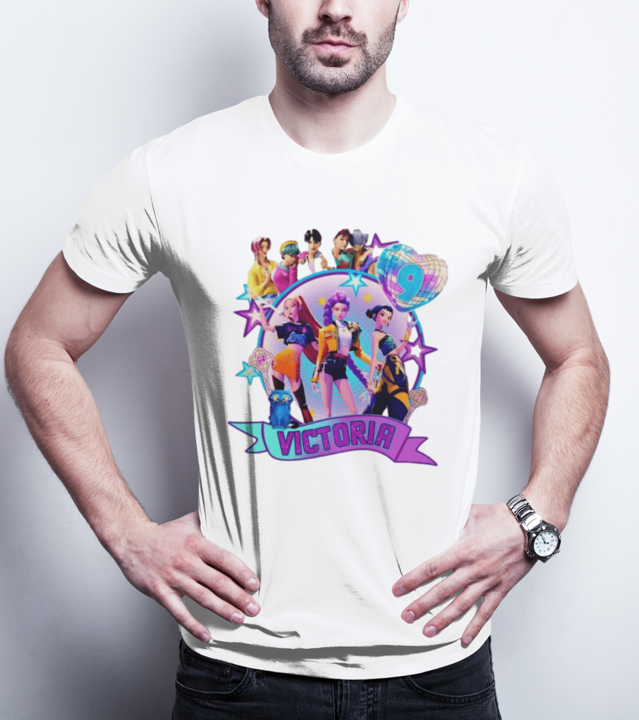 Victoria Huntrix Kpop Birthday Celebration Star Characters T-Shirt