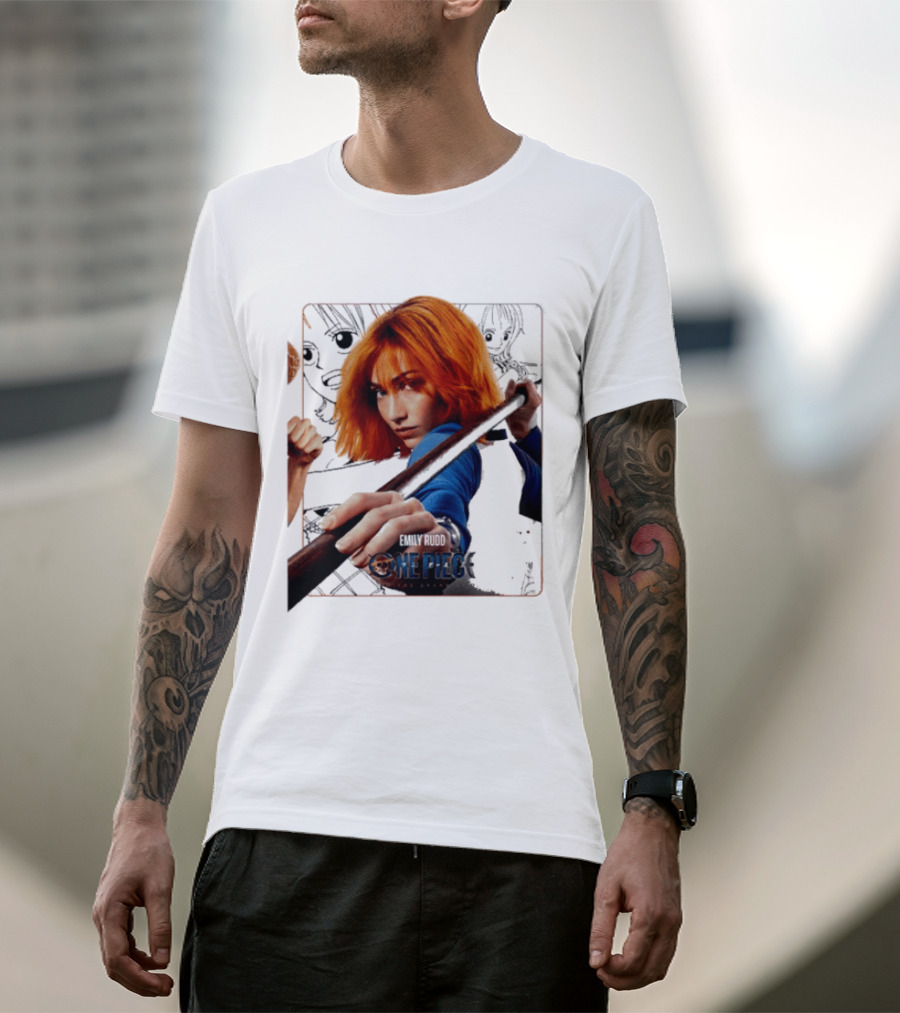 One Piece Live Action Emily Rudd As Nami Grand Line Adventure T-Shirt