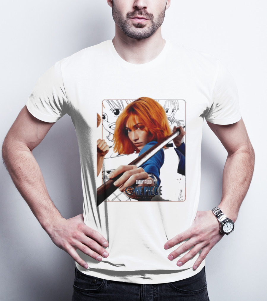One Piece Live Action Emily Rudd As Nami Grand Line Adventure T-Shirt
