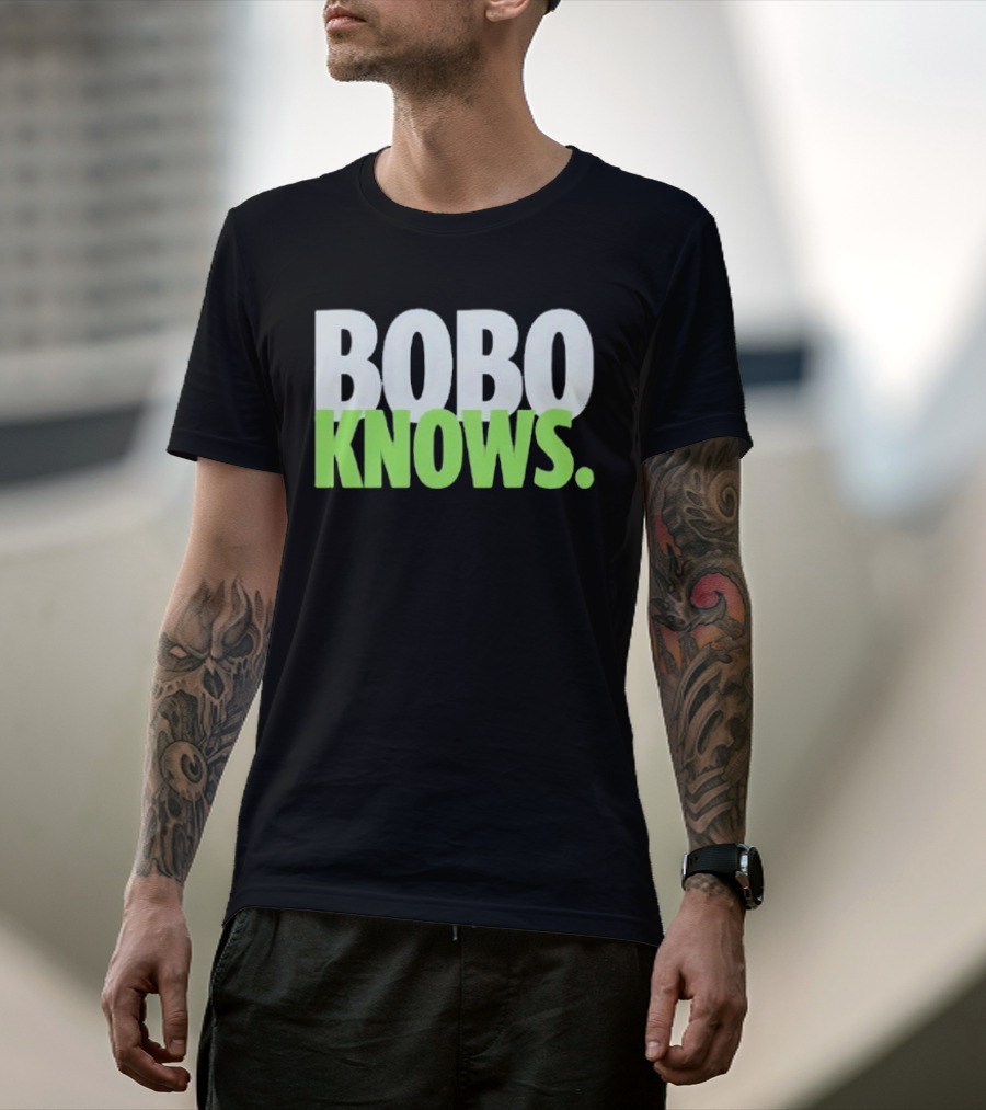 Bobo Knows Seattle Football Seahawks Fan Gear T-Shirt