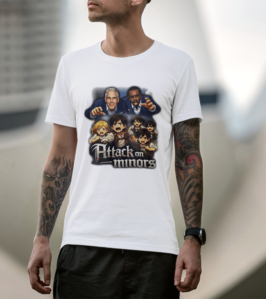 Attack On Minors Epstein And Diddy And T-Shirt