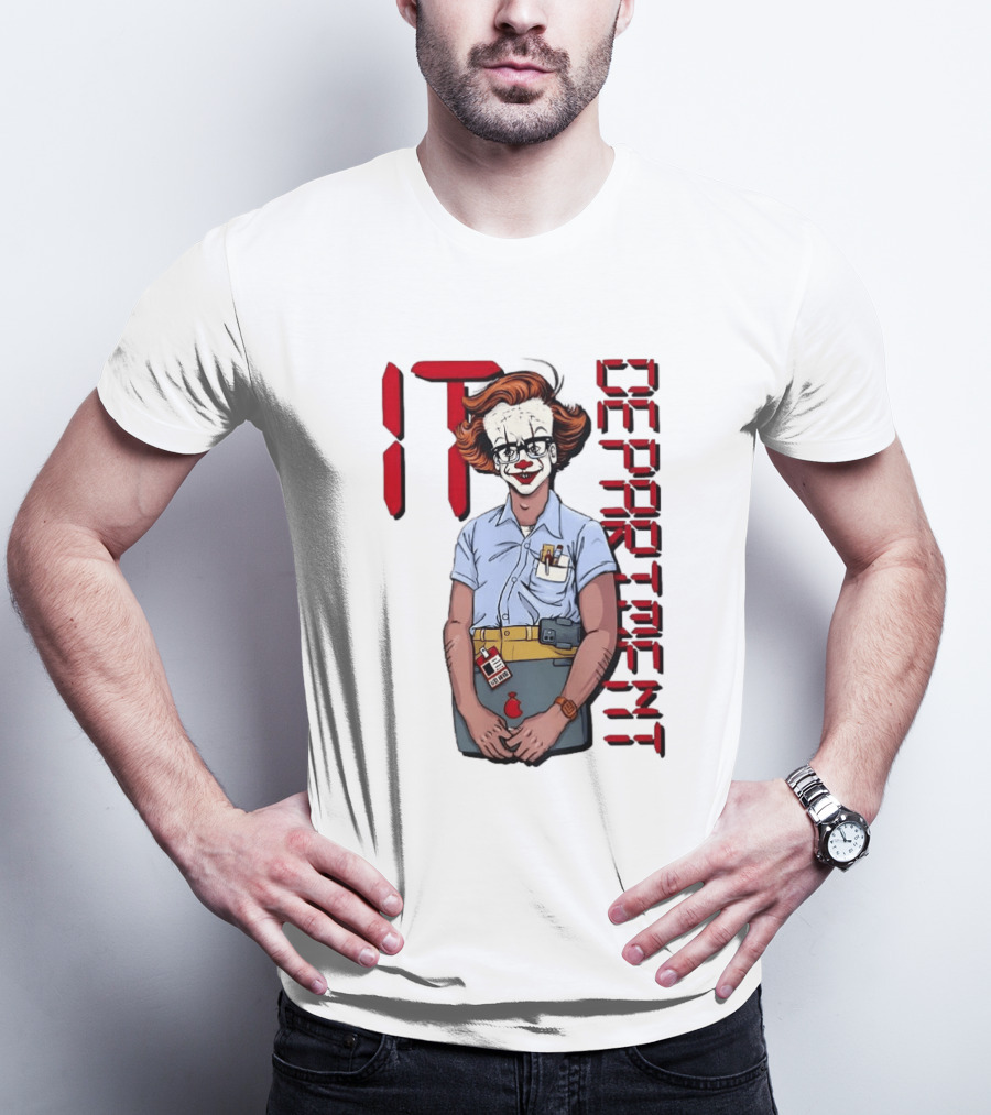 Pennywise IT Department Nerd Humor T-Shirt