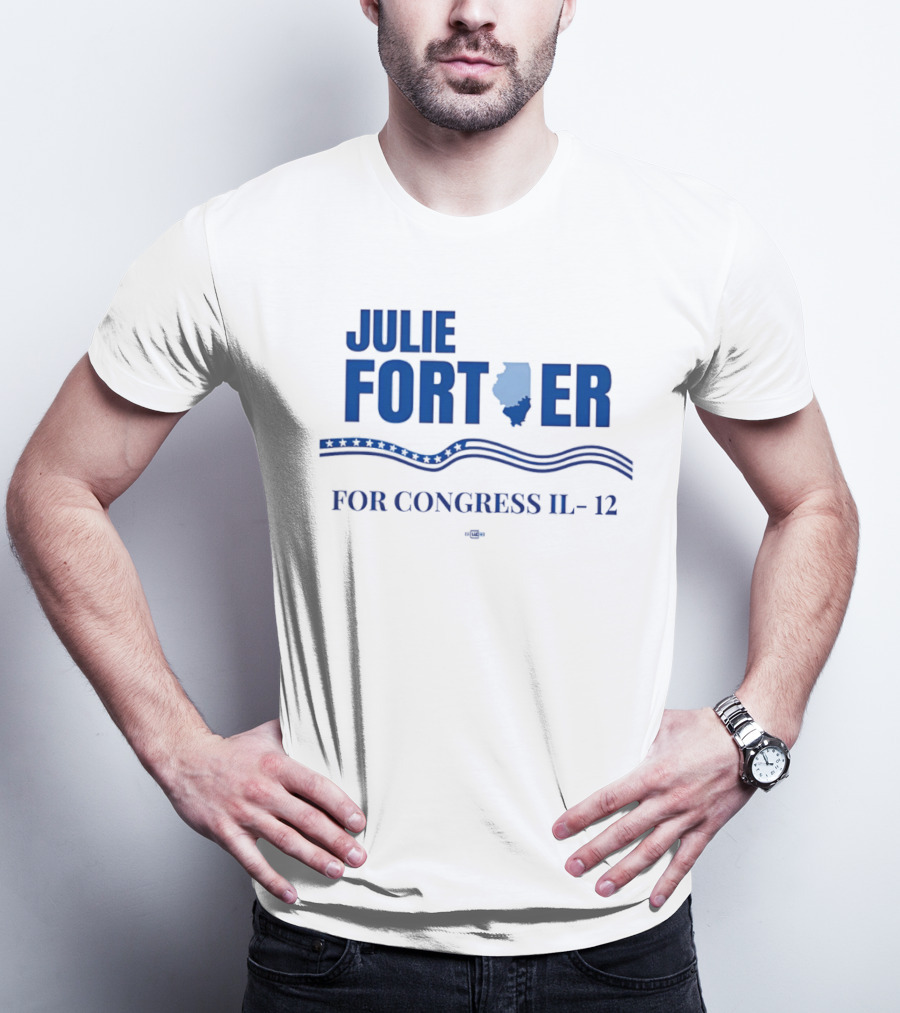 Julie Fortier For Congress IL 12 With Illinois State Map T-Shirt