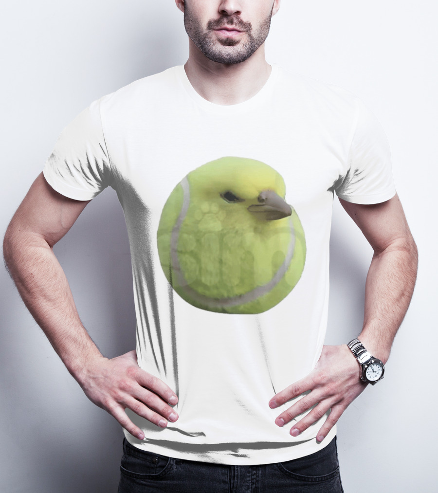 Silly Tennis Ball Bird Meme T-Shirt