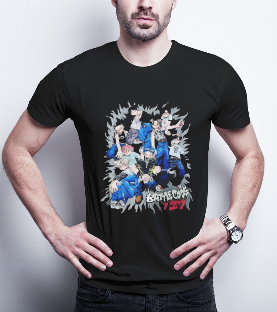 Battle Code 127 Anime Crew In Dynamic Poses T-Shirt