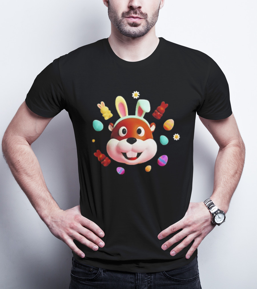 Bucees Easter Bunny Celebration With Colorful Eggs And Gummy Bears T-Shirt