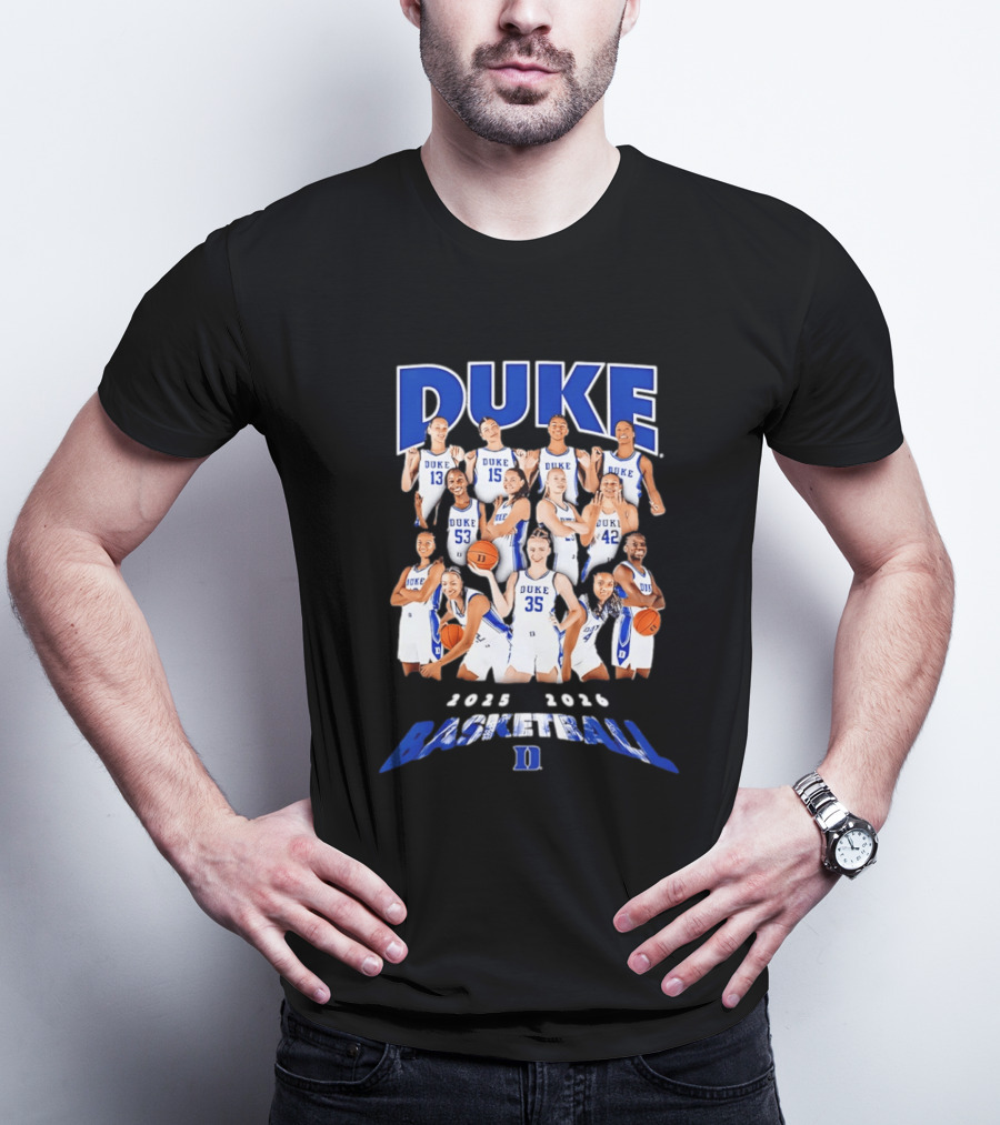 Duke Blue Devils Women's Basketball Team 2025 2026 Collage T-Shirt
