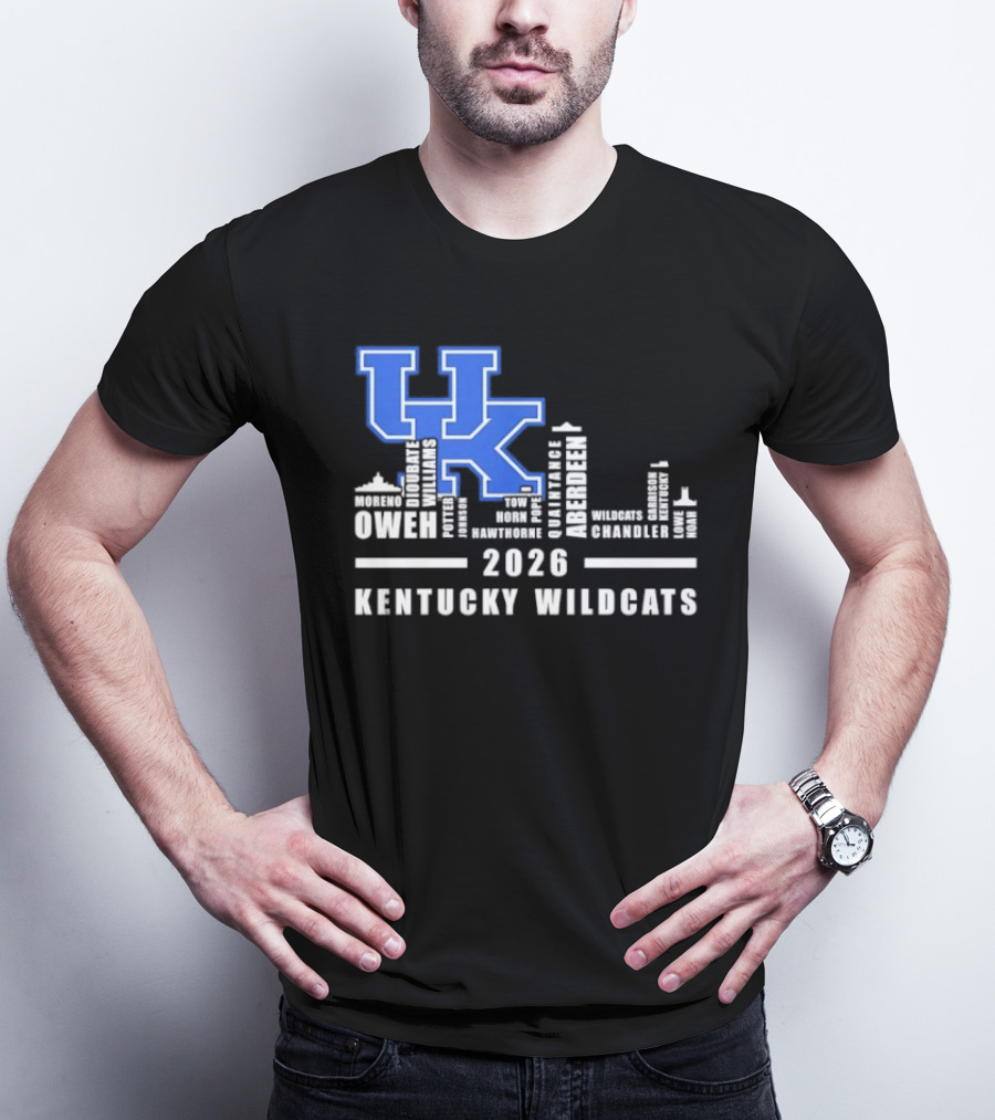 Kentucky Wildcats UK Logo 2026 Skyline Owen Players T-Shirt