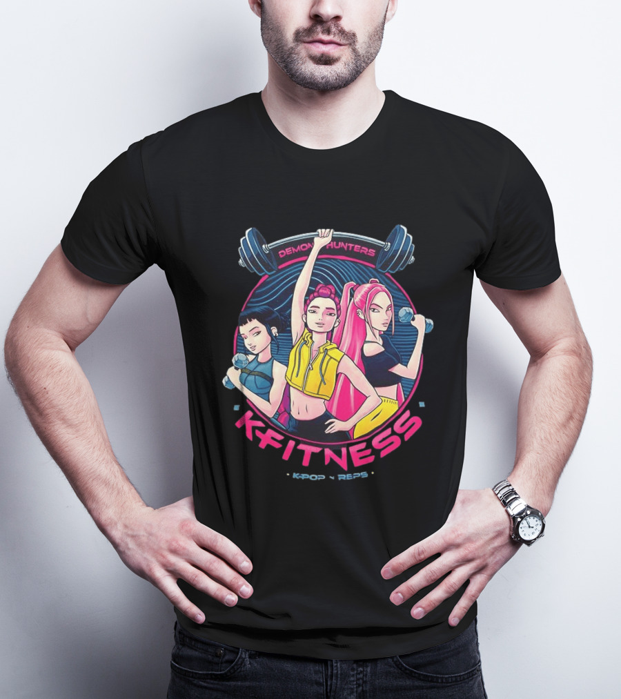 Demon Hunters Kpop Fitness Meme Kpop Reps T-Shirt