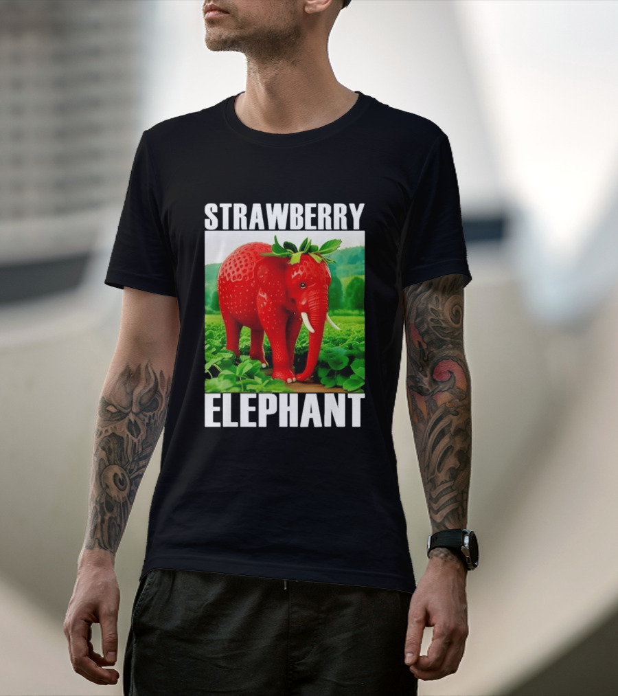 Strawberry Elephant Brainrot T-Shirt