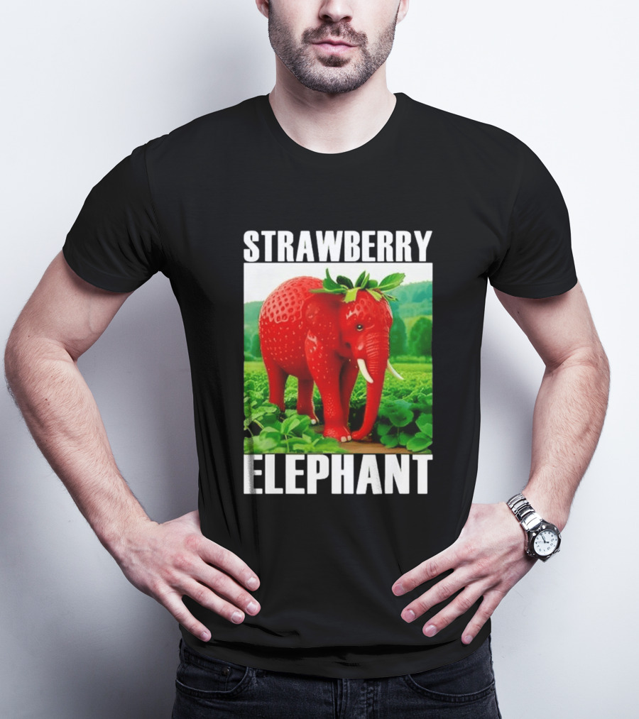 Strawberry Elephant Brainrot T-Shirt