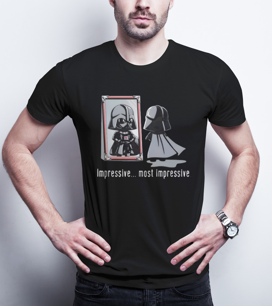 Impressive Most Impressive Darth Vader Mirror Reflection T-Shirt