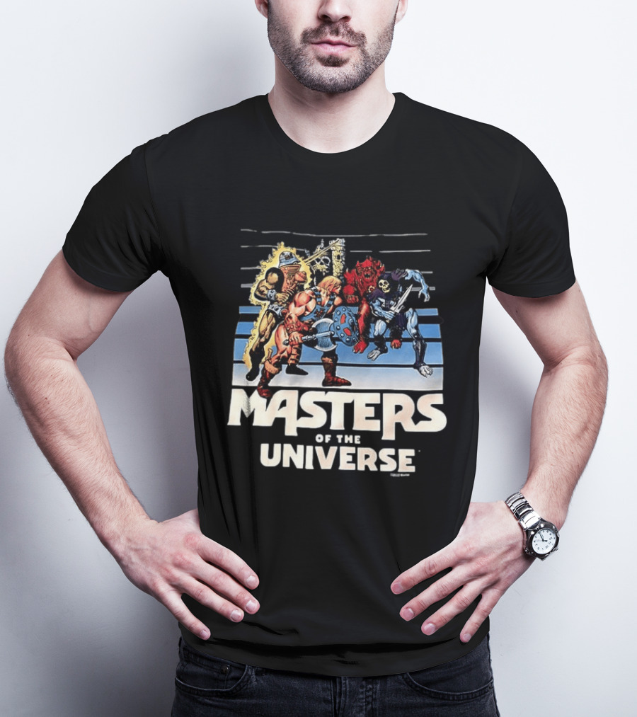 Masters Of The Universe He Man And Skeletor Battle Scene T-Shirt