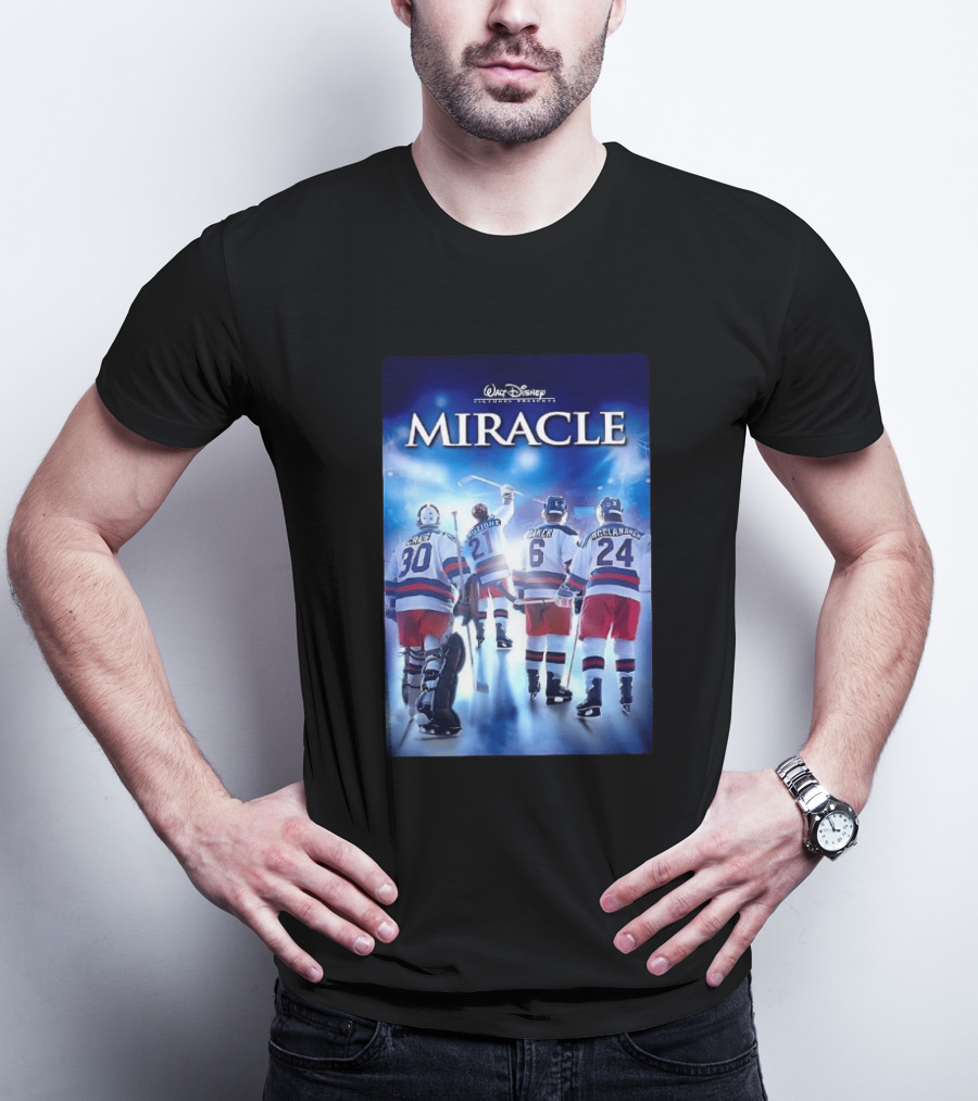 Walt Disney Pictures Presents Miracle NHL Craig Eruzione Baker McClanahan T-Shirt