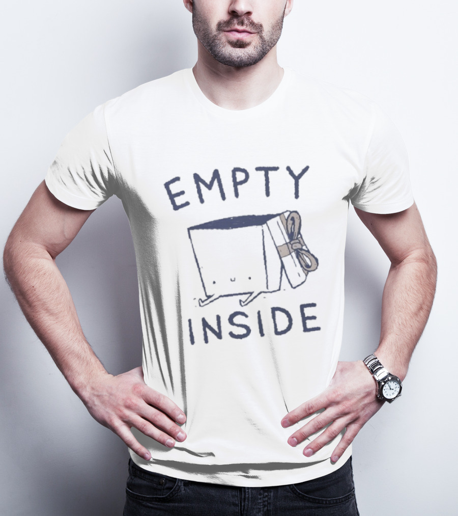Empty Inside Box With Bow Gift Package T-Shirt