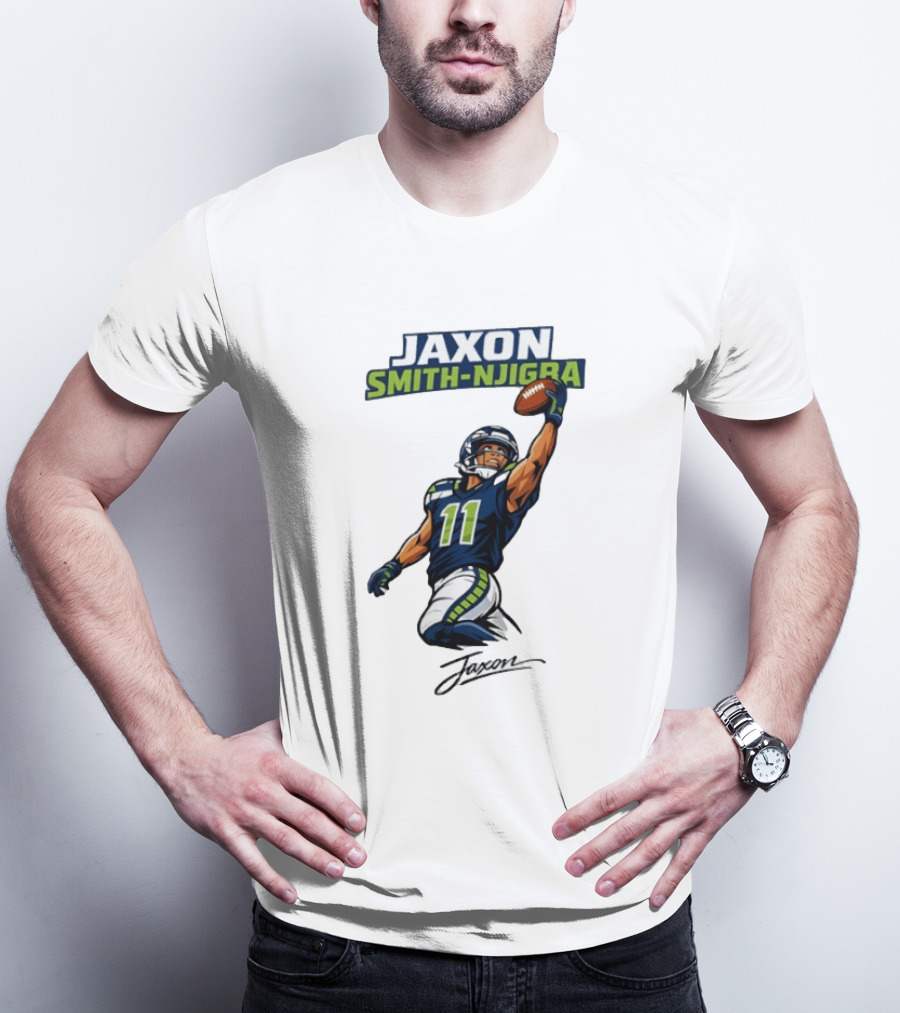 Jaxon Smith Njigba Seattle Football Catch Seahawks Number 11 T-Shirt
