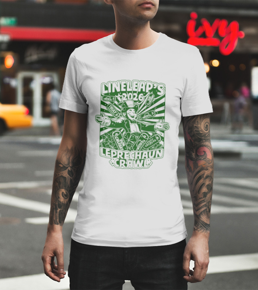 Lineleap's 2026 Leprechaun Crawl T-Shirt