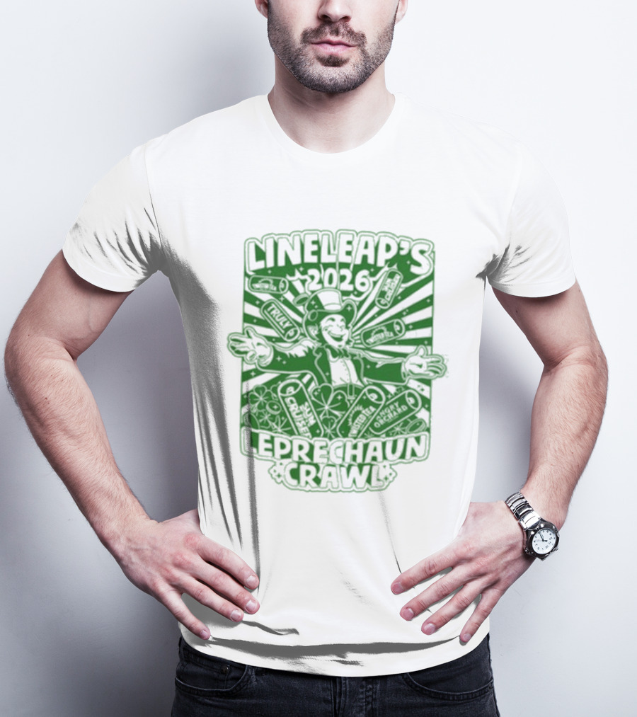 Lineleap's 2026 Leprechaun Crawl T-Shirt