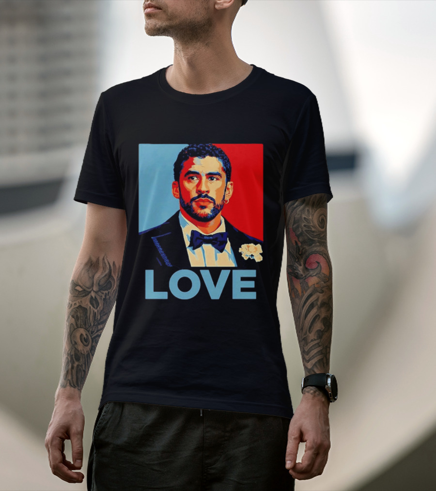 Bad Bunny LOVE Puerto Rico Super Benito T-Shirt