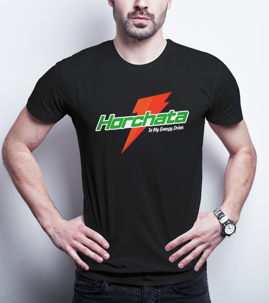 Horchata Is My Energy Drink Lightning Bolt T-Shirt