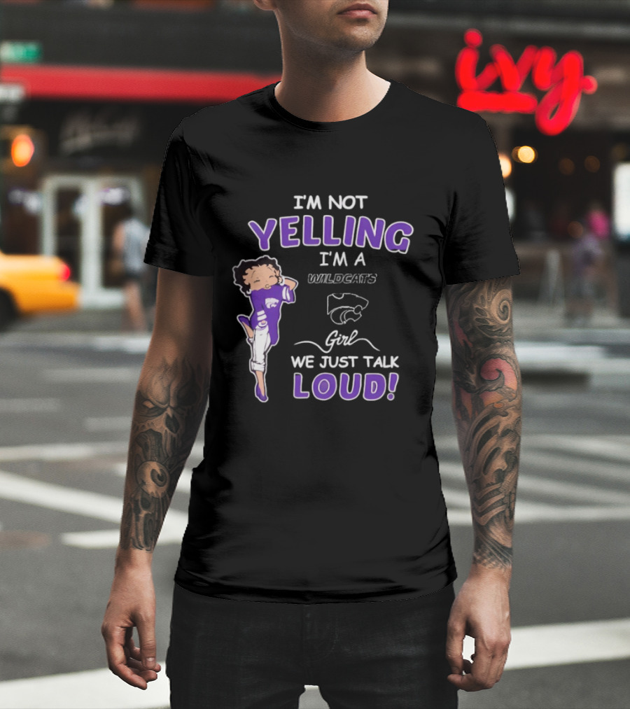 Kansas State Wildcats Girl We Just Talk Loud Iconic Fan Spirit T-Shirt