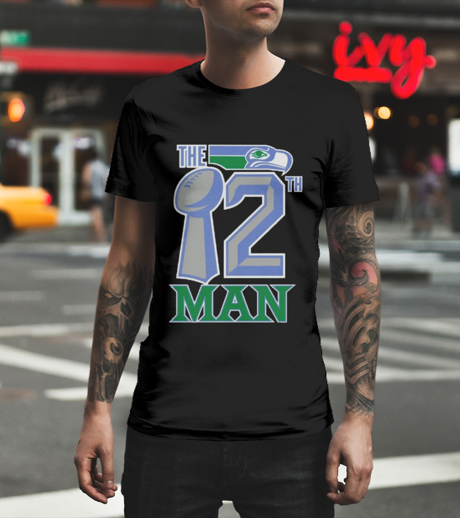 The 12th Man Seattle Bird Fan Football T-Shirt