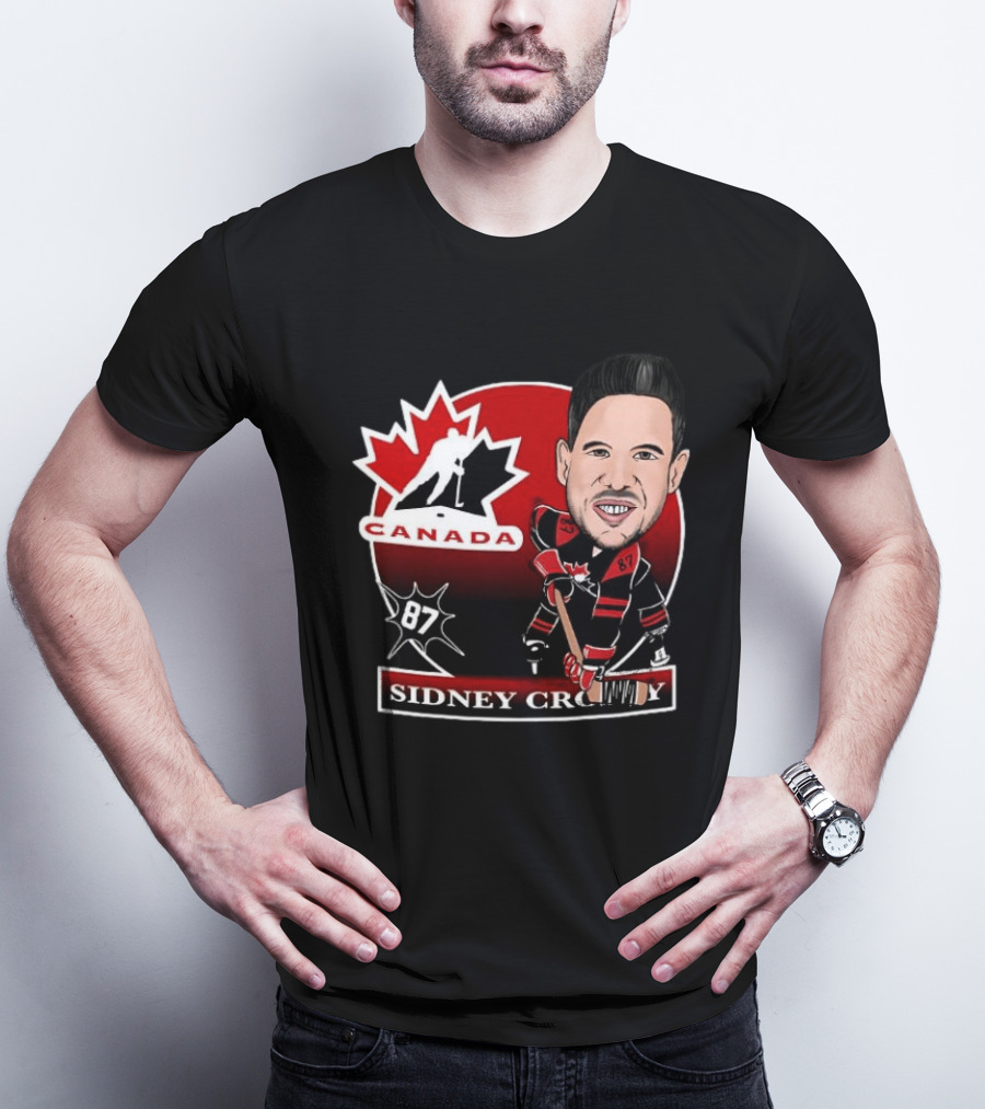 Sidney Crosby Canada Hockey Caricature Number 87 T-Shirt