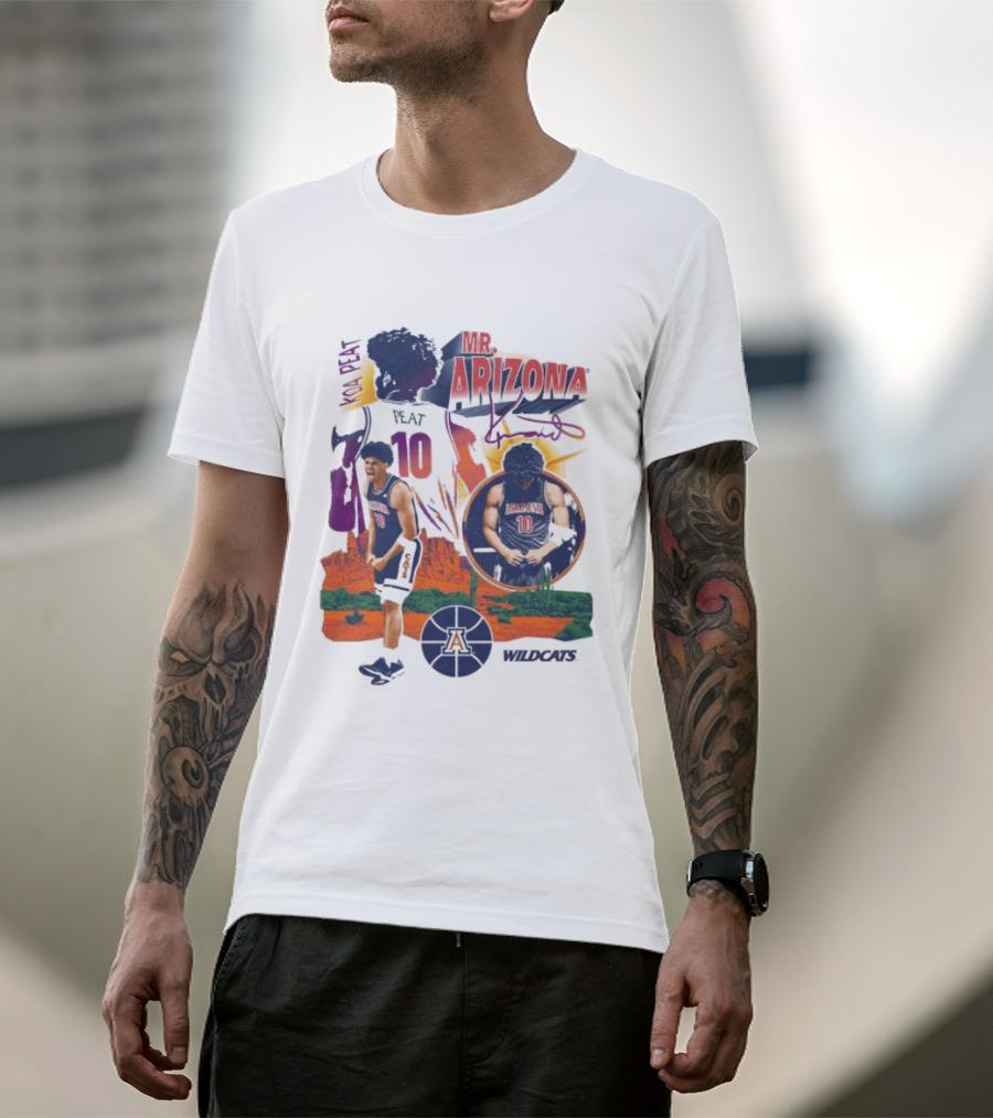 Koa Peat Mr Arizona Wildcats Number 10 Basketball T-Shirt