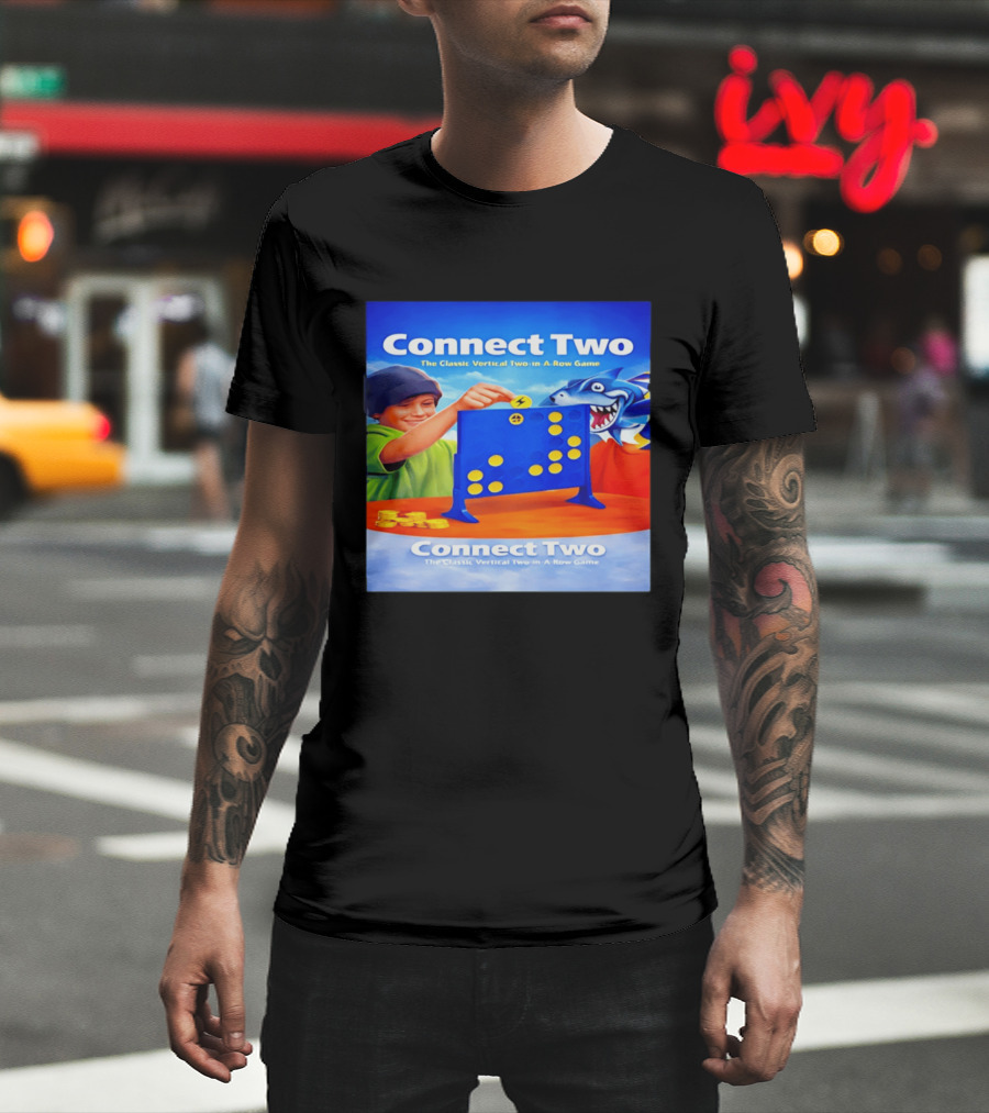 Connect Two The Classic Vertical Two In A Row Game T-Shirt