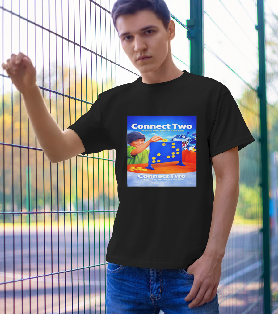 Connect Two The Classic Vertical Two In A Row Game T-Shirt