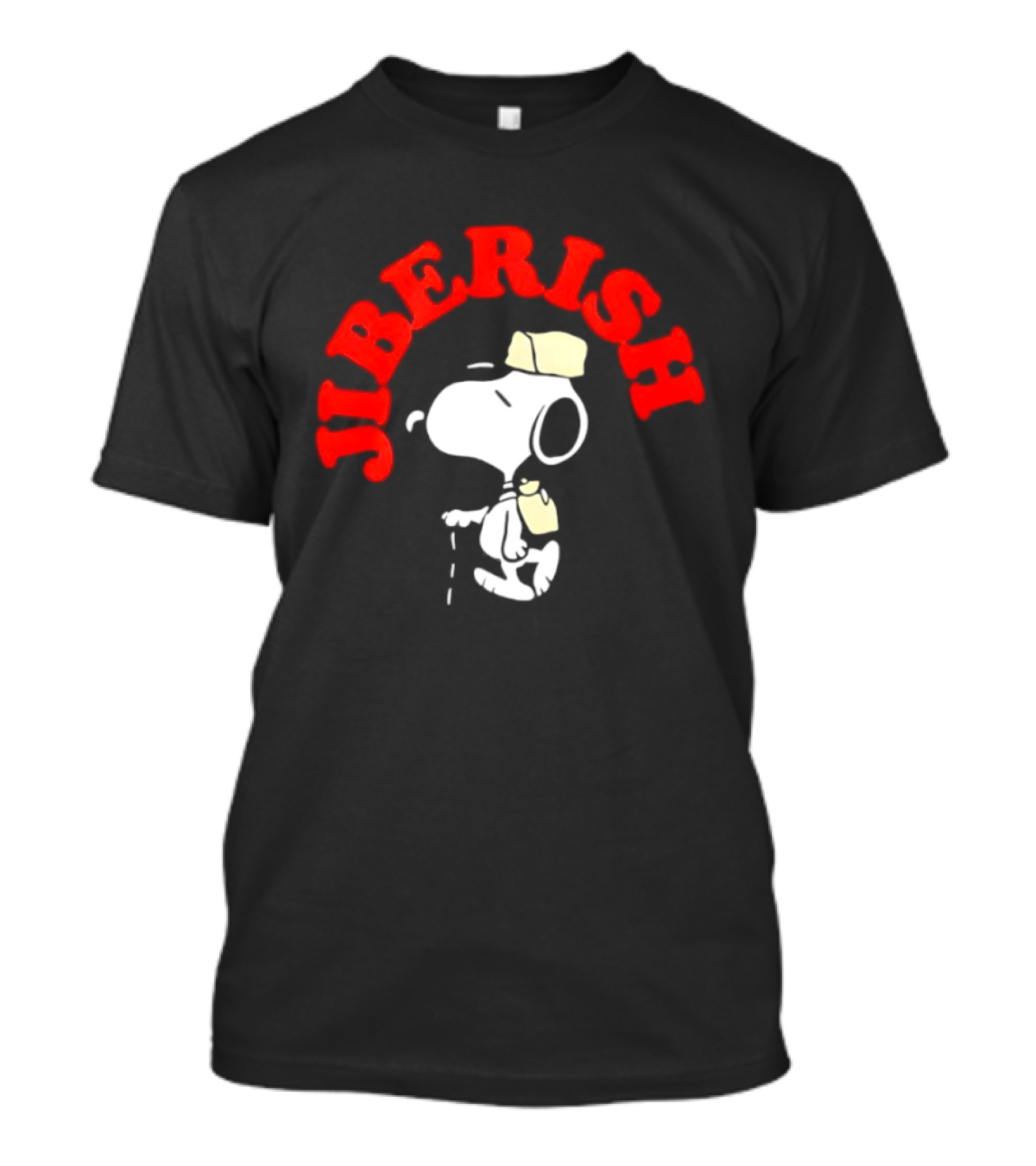 Jiberish Take A Hike Supima Snoopy Outdoors Adventure T-Shirt
