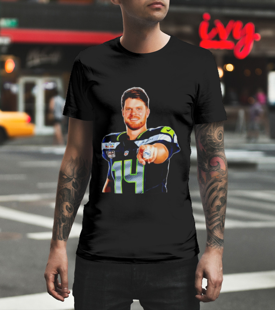 Seahawks Sam Darnold Champions Ring USA 150 NFL Honors T-Shirt