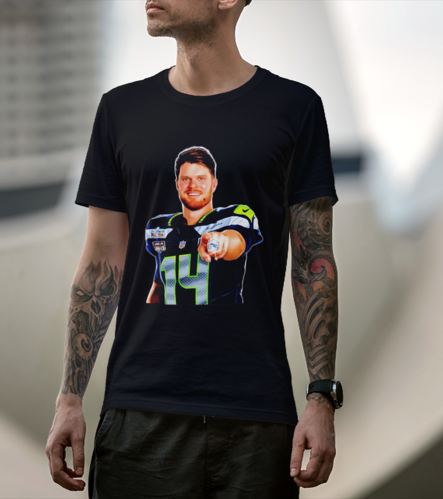 Seahawks Sam Darnold Champions Ring USA 150 NFL Honors T-Shirt