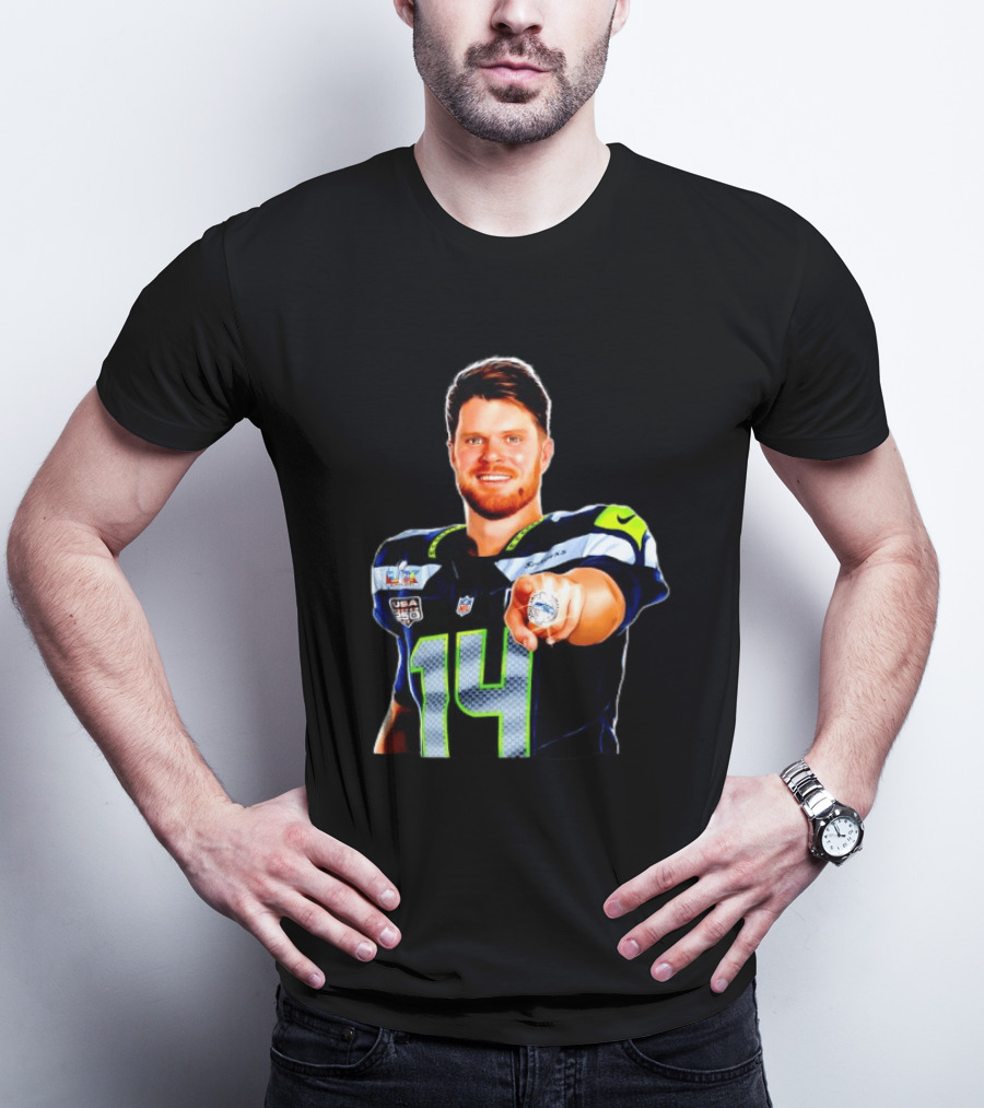Seahawks Sam Darnold Champions Ring USA 150 NFL Honors T-Shirt