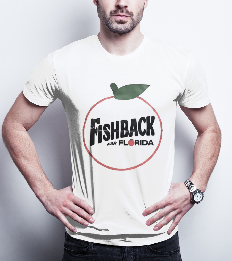 Fishback For Florida Tomato Outline With Leaf T-Shirt
