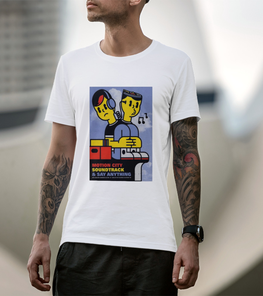 Motion City Soundtrack Say Anything Tour February 10 2026 Fillmore Detroit T-Shirt
