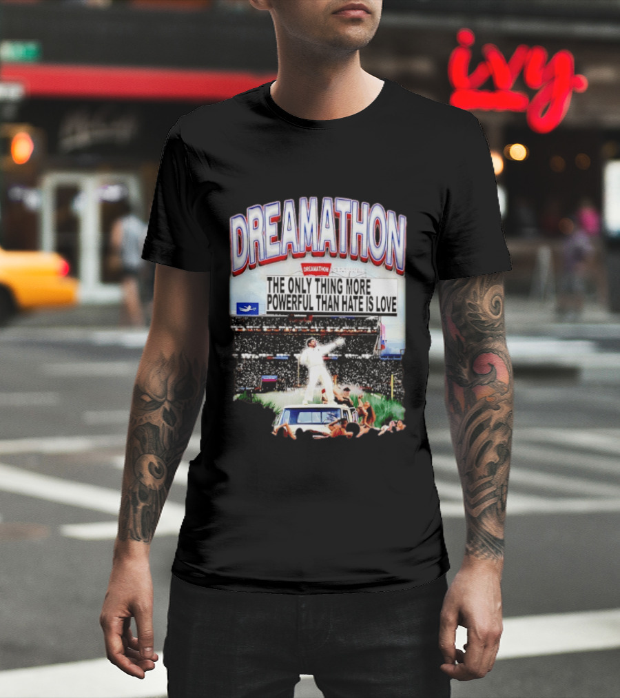 Bad Bunny Dreamathon The Only Thing More Powerful Than Hate Is Love Stadium Event T-Shirt