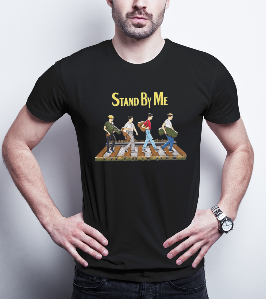 Stand By Me 1986 The Body Cross The Railroad Tracks Scene T-Shirt