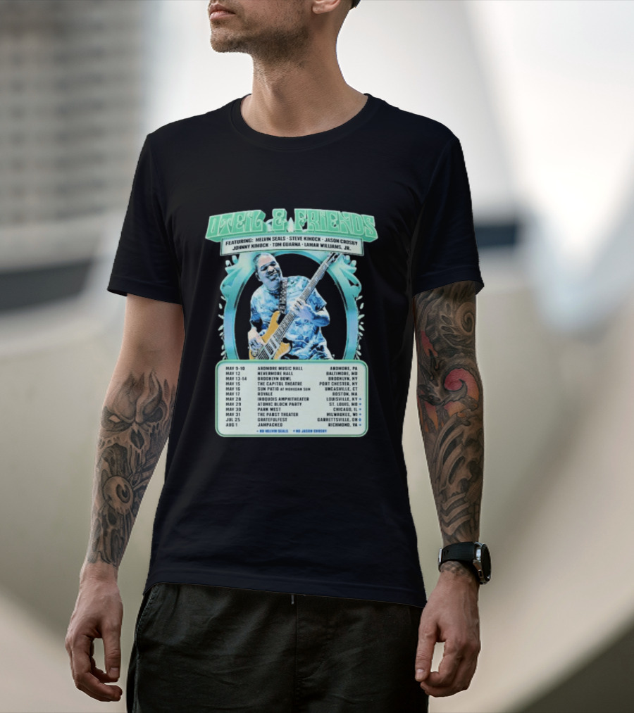 Oteil And Friends 2026 Tour North America Featuring Melvin Seals Steve Kimock City Dates May T-Shirt
