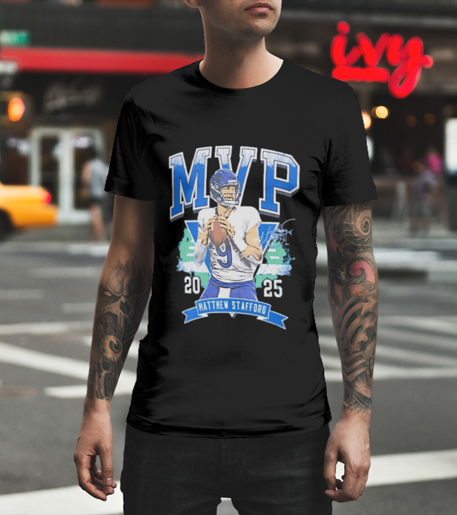 Matthew Stafford MVP 2025 Los Angeles Rams T-Shirt