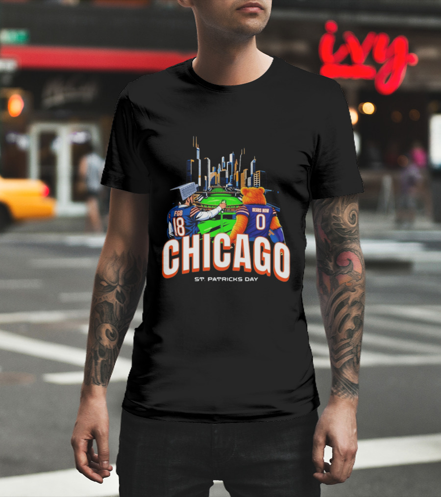Chicago Bears St. Patricks Day Green River FGB Bears Now T-Shirt