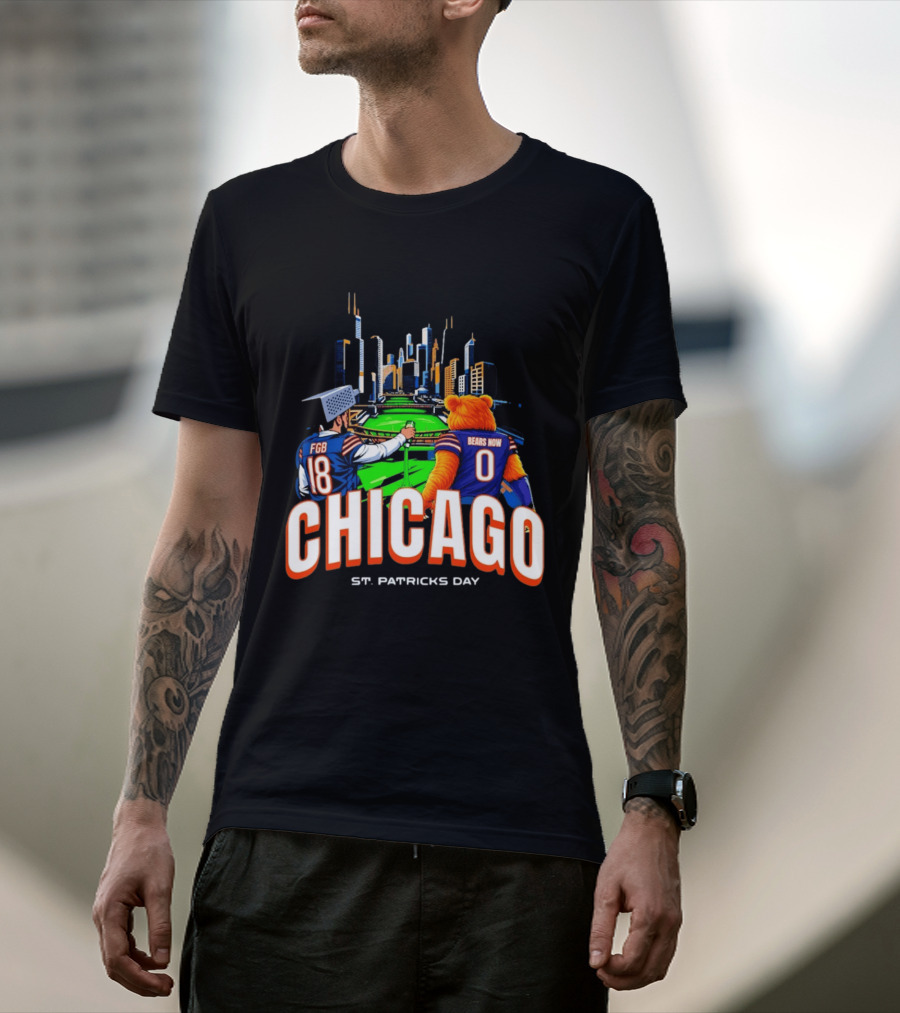 Chicago Bears St. Patricks Day Green River FGB Bears Now T-Shirt