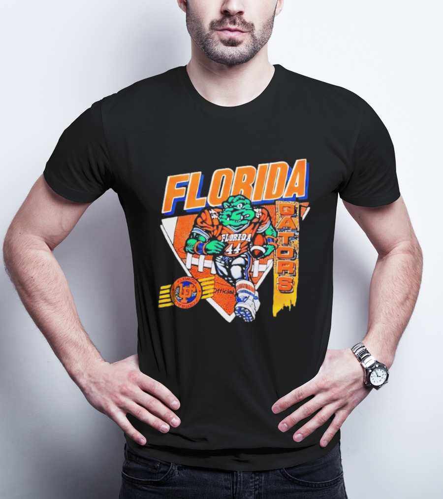 Florida Gators Football Alligator Cartoon 44 Player T-Shirt